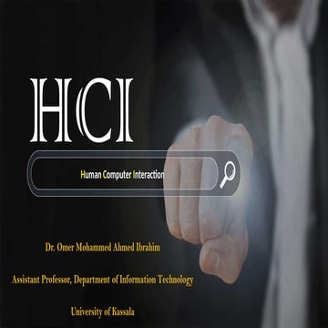 Human Computer Interaction Lecture note.ppt