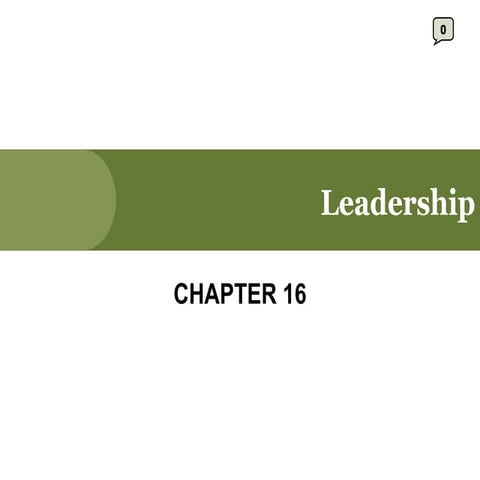 Lec10 chp16 | PPT | Executive Leadership & Management | Business