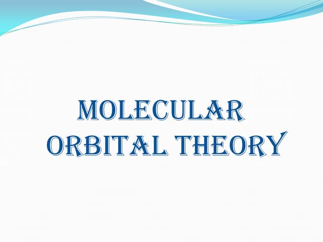 Molecular orbital diagram of N2 and O2 | PPTX