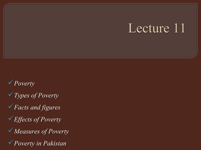 Types of poverty | PPTX