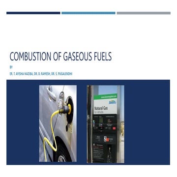 Combustion of gaseous fuels - its characteristics | PPTX