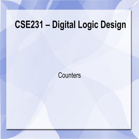 Digital Logic Design Lec13 Counters.pdf