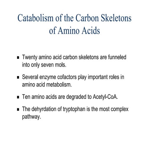 Lec13 aminoac met | PPT