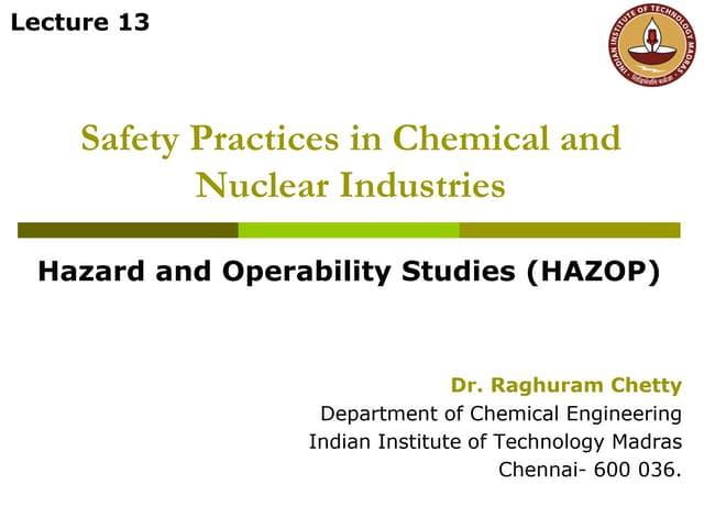 Hazop analysis complete report | DOCX