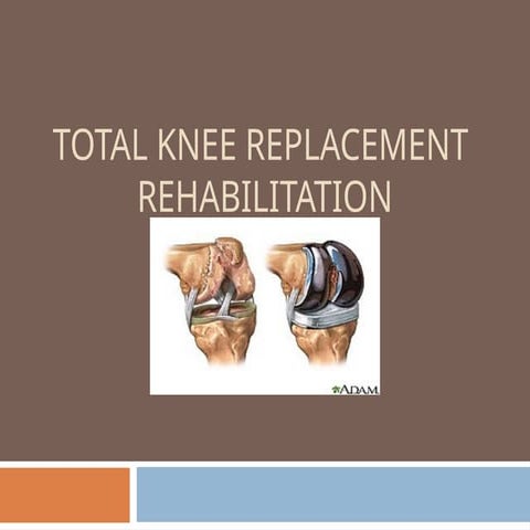 Total knee replacement nursing management | PPTX
