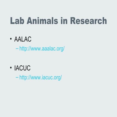 Handling of laboratory animal | PPTX