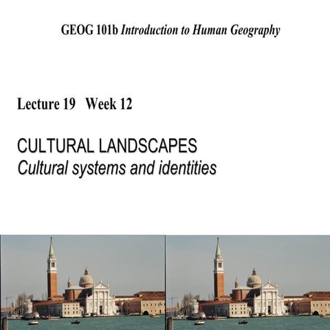 Lec 19 Fo 06 Culture | PPT