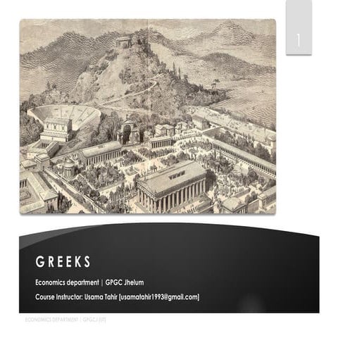 HISTORY OF ECONOMIC THOUGHT - GREEKS | PDF