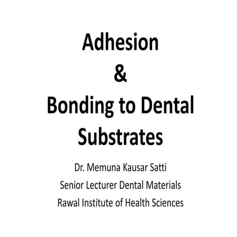 Acid Etching of Enamel and Bond Strength | PPTX