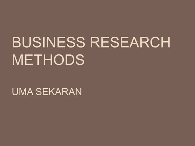 The Hallmarks of Scientific Research | PPT