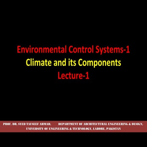 Lec 1 climate & its components | PPT
