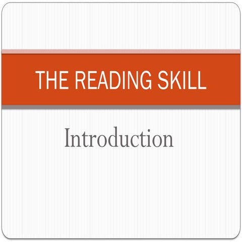 THE READING SKILLS , its Types & Techniques | PPTX