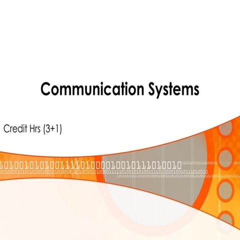 communication system lecture 1 slides .ppt