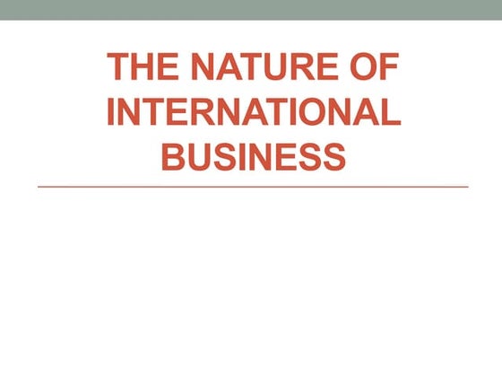 International Business | PPTX