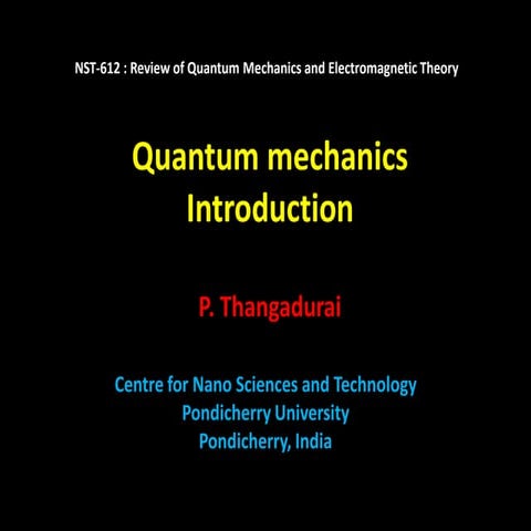 Origin of quantum mechanics | PDF