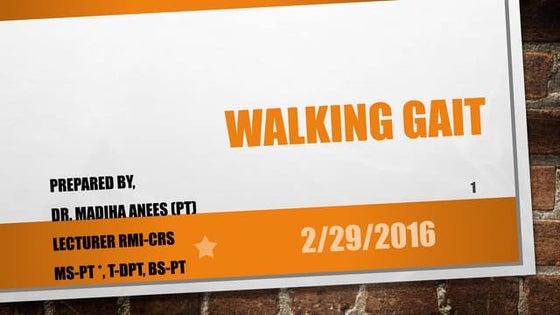 PHASES OF GAIT | PPT