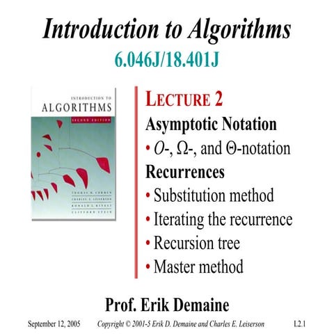 mit 演算法 Lec2 | PPT