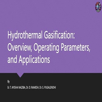 Gasifier types - Fixed and Fluidized bed gasification | PPT
