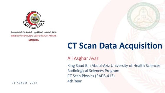 CT image acquisition | PPT