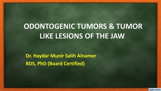 Odontogenic tumor ( Essential, Histologic, Radiographic features) | PDF ...