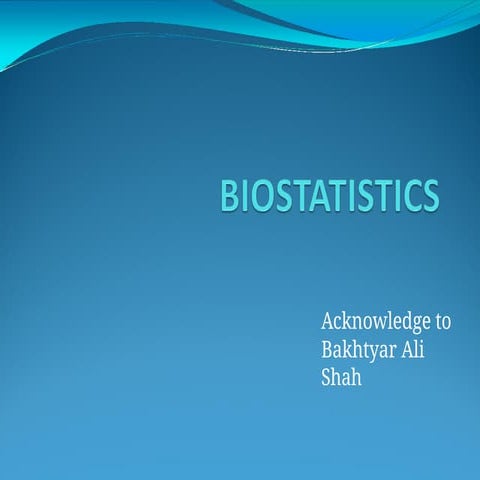 Lec 2 organization of data.ppt biostatistics | PPTX