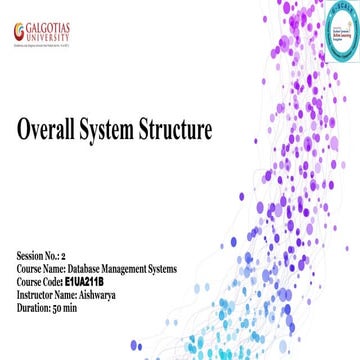 Database Management System_Overall Structure | PPT