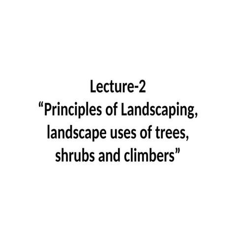 Principles and elements of landscape design | PPTX