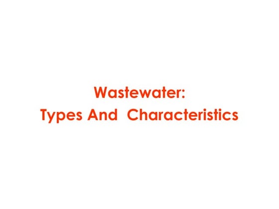 Routine analysis of wastewaters quality parameters | PPT