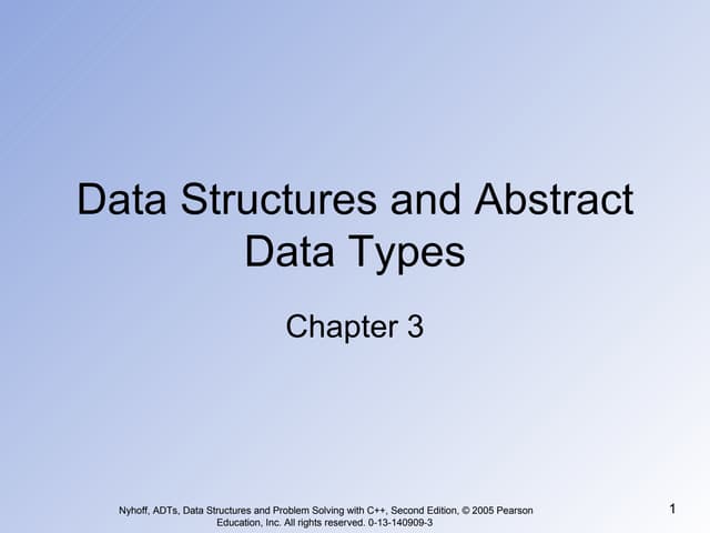 Creating an Abstract Data Type in C++