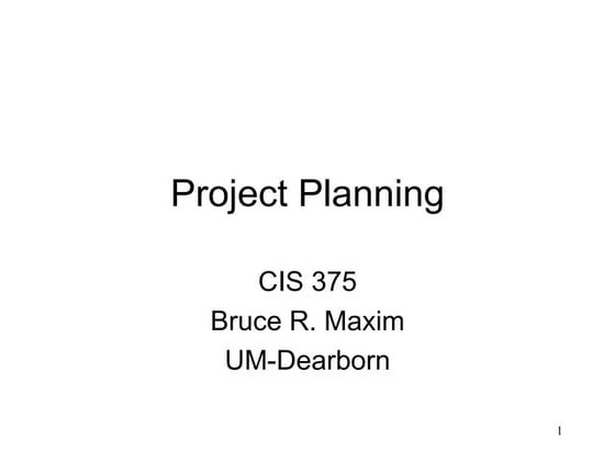 Software Engineering (Project Planning & Estimation) | PPT | Computer Software and Applications ...