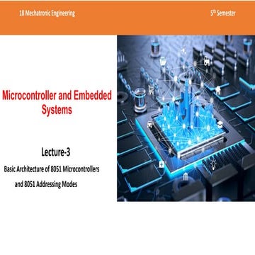 8051 Microcontroller Architecture Pptx