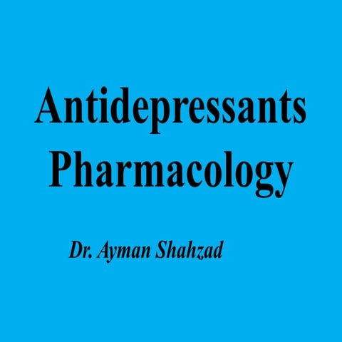 Antidepressants- Pharma.pptx