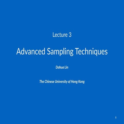 Sample and sampling techniques | PPTX