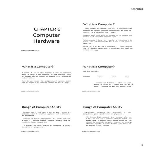 Lec 3 Computer Hardware Nursing Informaticspdf Operating Systems Computer Software And