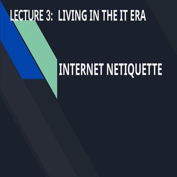 The 10 Commandments of Computer Ethics | PPT