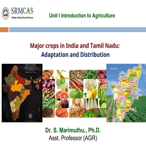 Major importance crops in India and Tamil Nadu.ppt