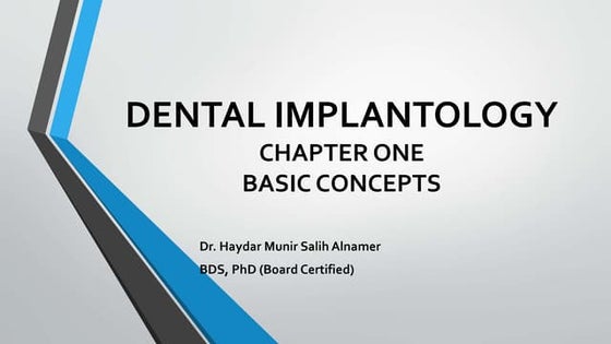 Implant components and function | PPTX