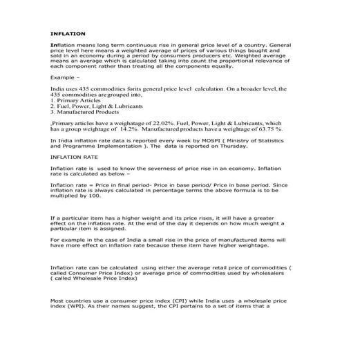 Engineering Economy_ inflation and deflation | PPTX