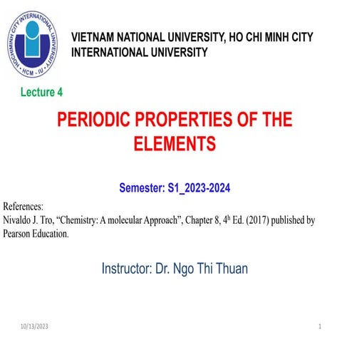 Shielding Effect periotic table and preodicity of property | PPTX