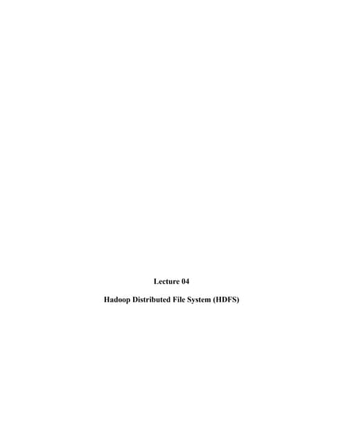 Introduction to Hadoop Distributed File System(HDFS).pptx