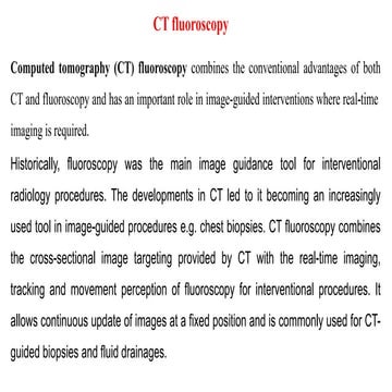 CT fluoroscopy | PDF