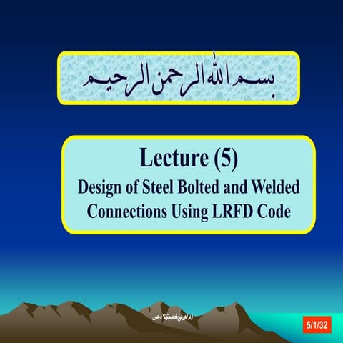 Bolted and Welded Connection.pptx