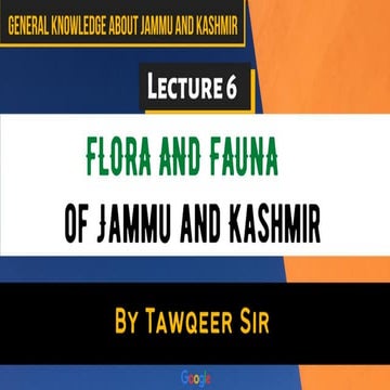 FLORA & FAUNA OF J&K.pptx