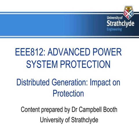 Lec6 impact of embedded generation (1) | PPTX