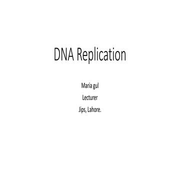 Replication of DNA | PPT