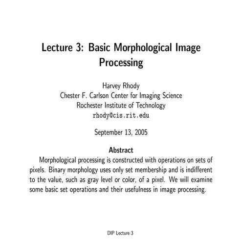 Morphological Image Processingpdf 