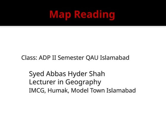 Elements of a map | PPT | Geography | Science