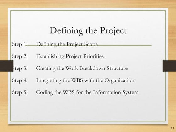 Overview of a Project Book of Work | PPT