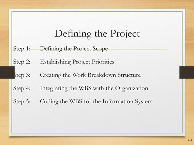 Overview of a Project Book of Work | PPT