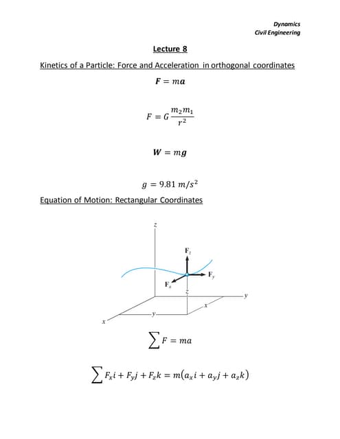 Vector analysis Mechanics Engineering Dynamics .pptx